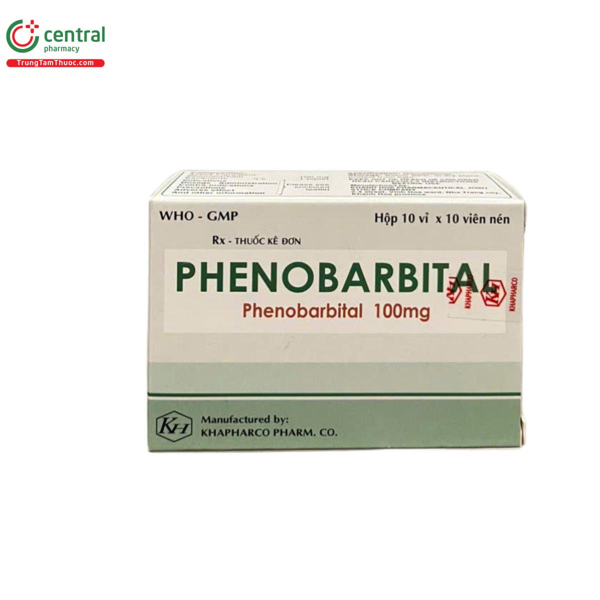 [CHÍNH HÃNG] Thuốc Phenobarbital 100mg Khapharco điều trị động kinh