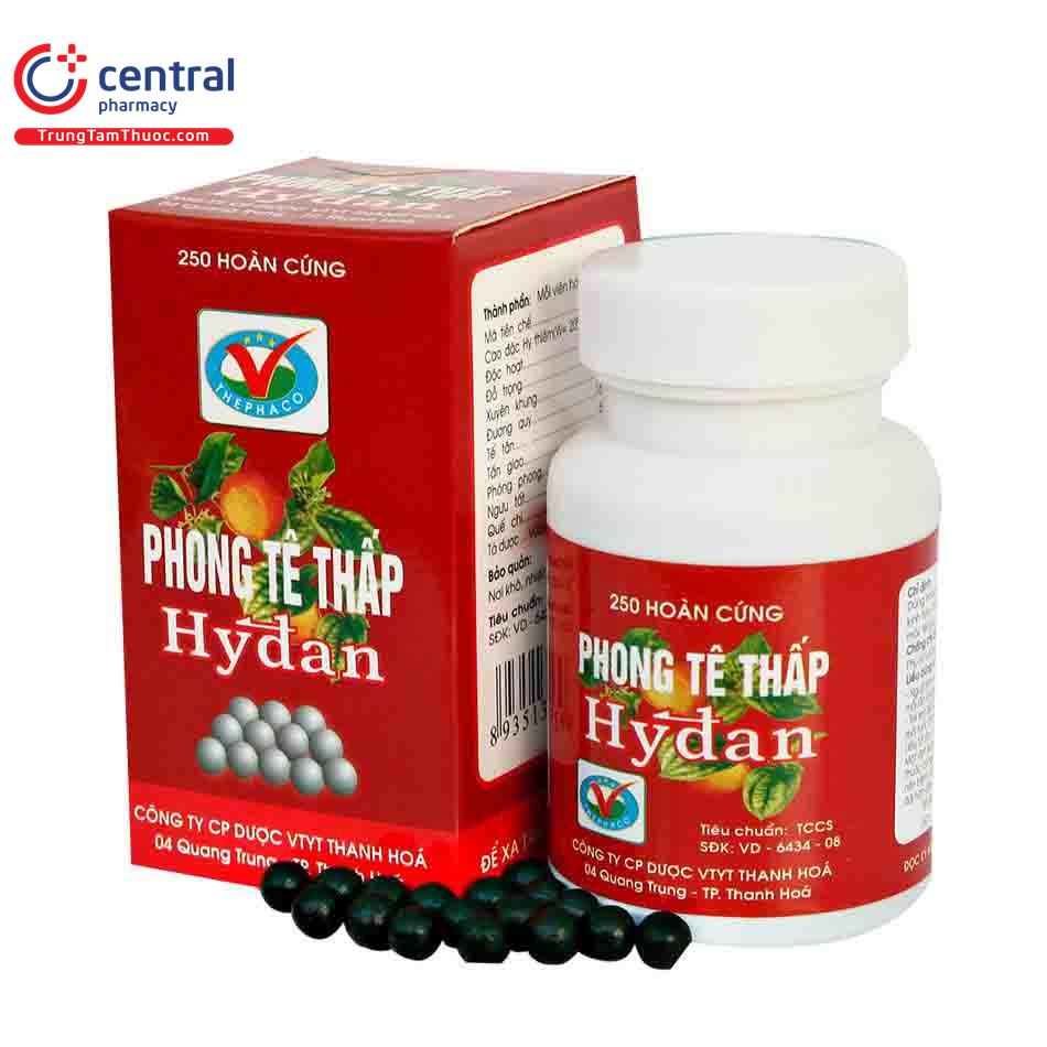 Thuốc Phong tê thấp Hydan 250 viên hoàn cứng: Công dụng, lưu ý