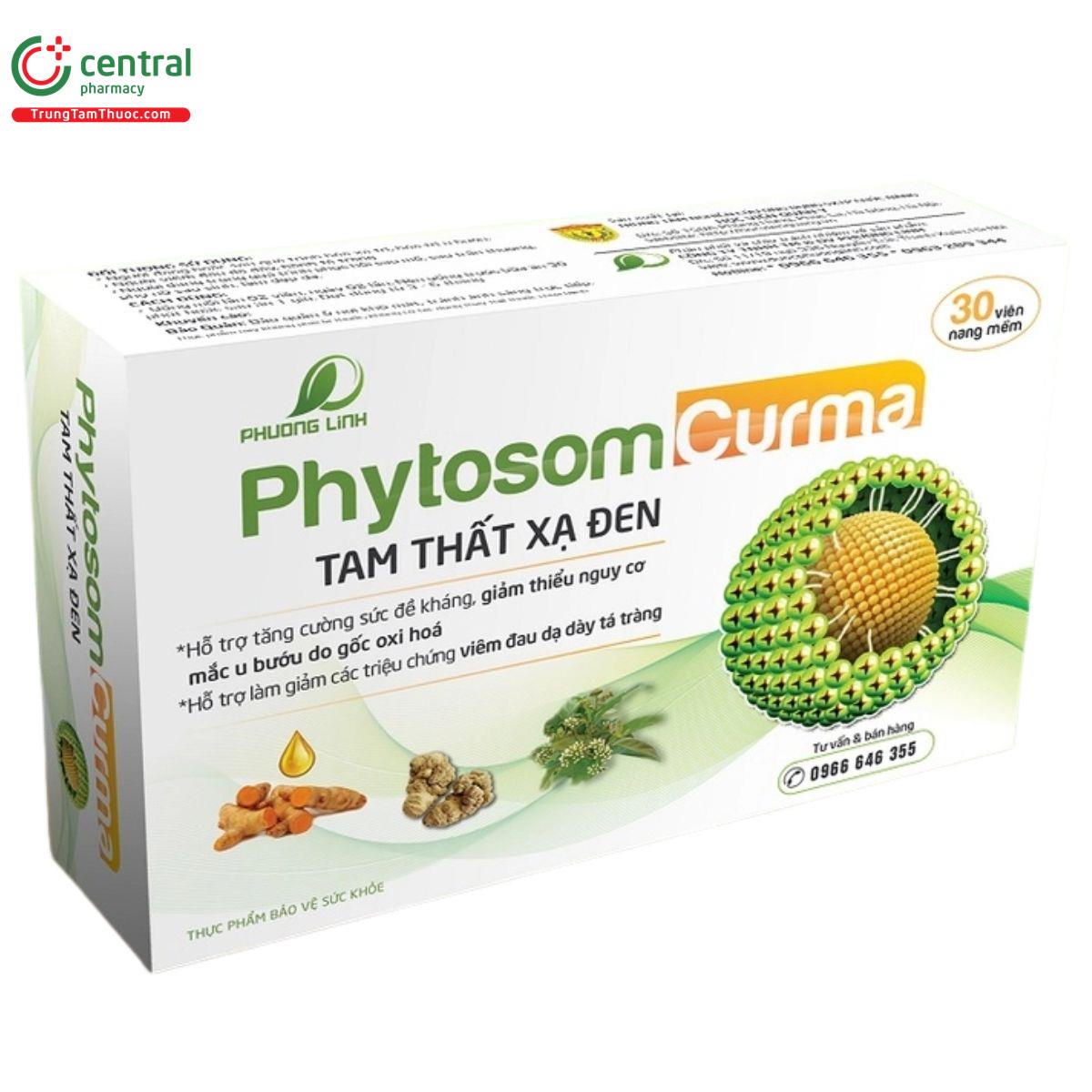 Phytosom Curma Tam thất Xạ đen - Giúp tăng cường sức khỏe, miễn dịch