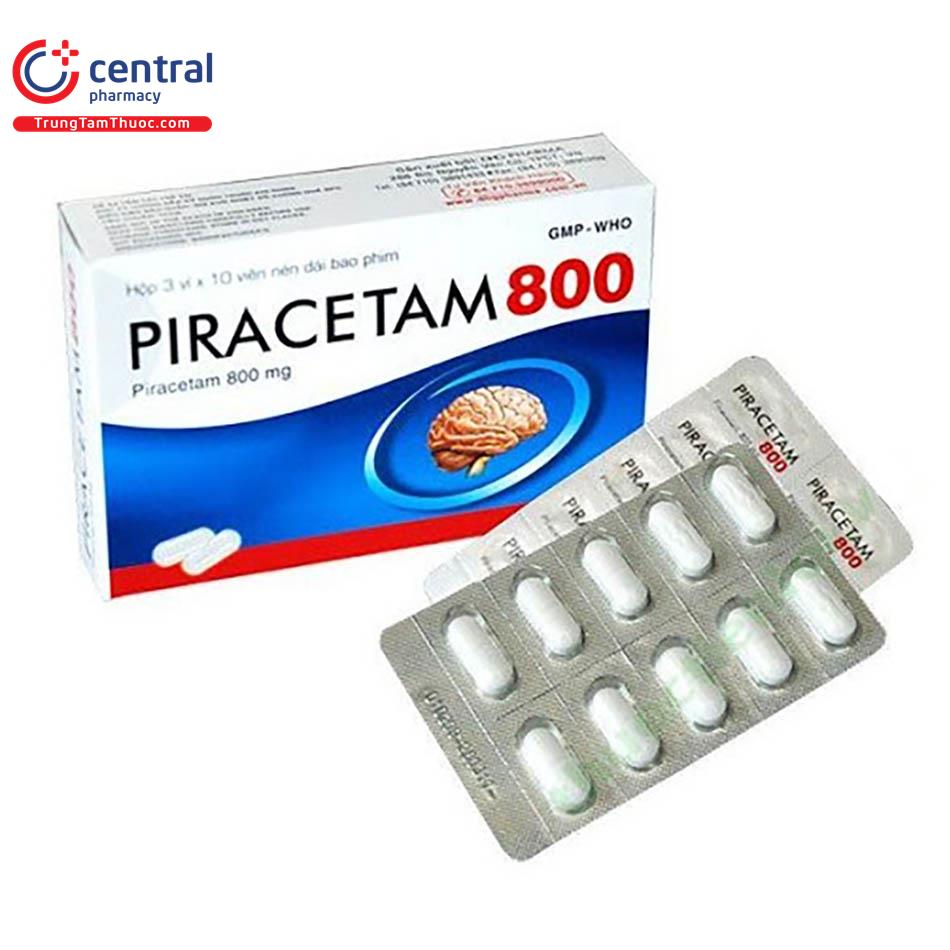 Thuốc Piracetam 800 DHG điều trị rối loạn thần kinh trung ương