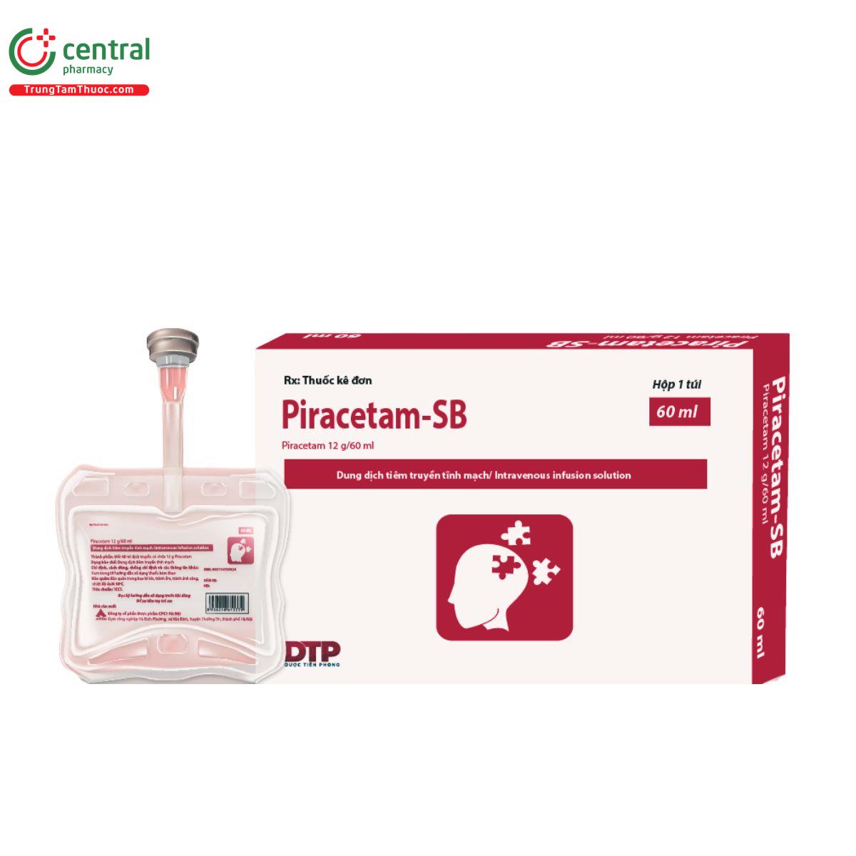 Thuốc Piracetam-SB điều trị chóng mặt, dung giật cơ, chứng khó đọc