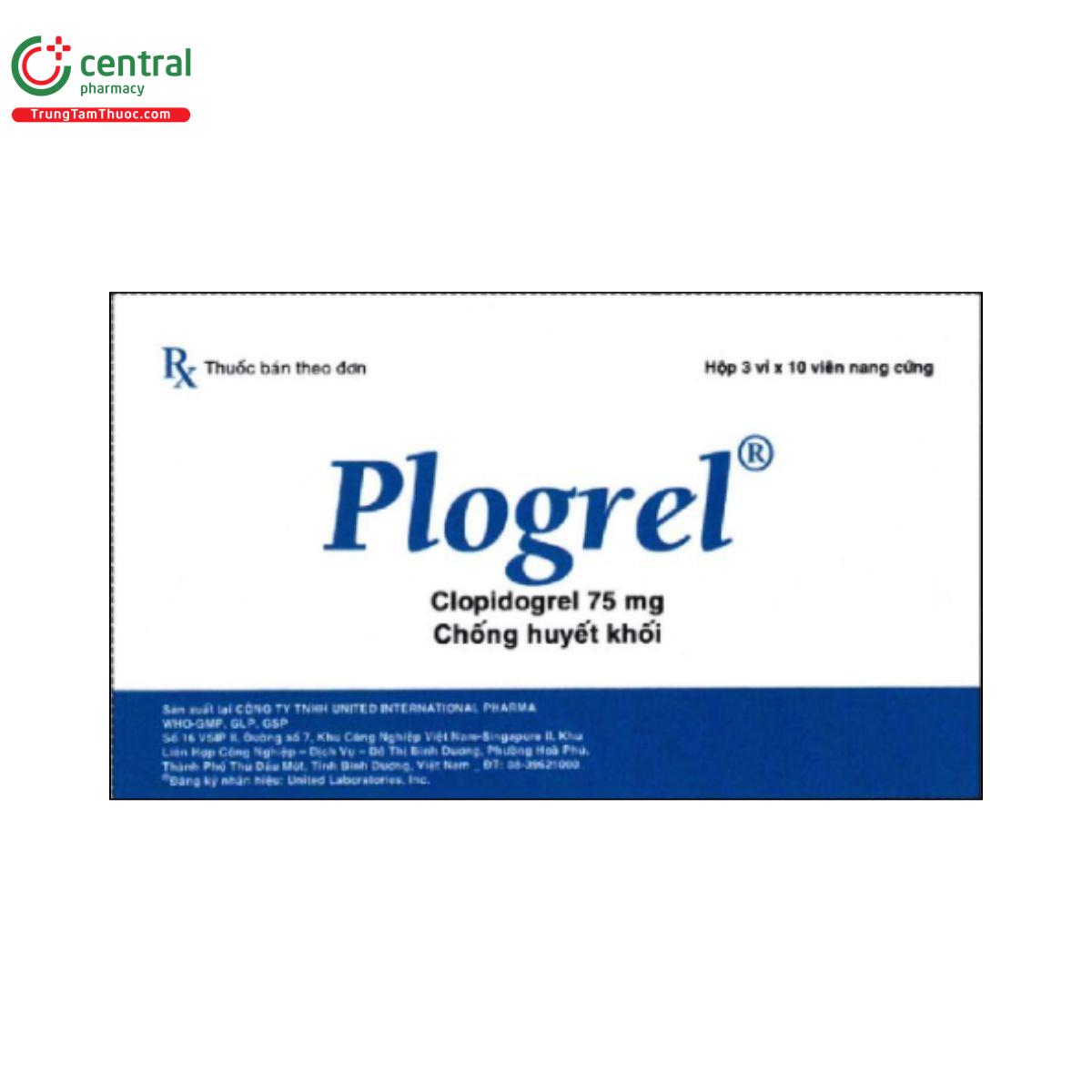 Thuốc Plogrel 75mg được sử dụng để phòng ngừa các biến cố huyết khối