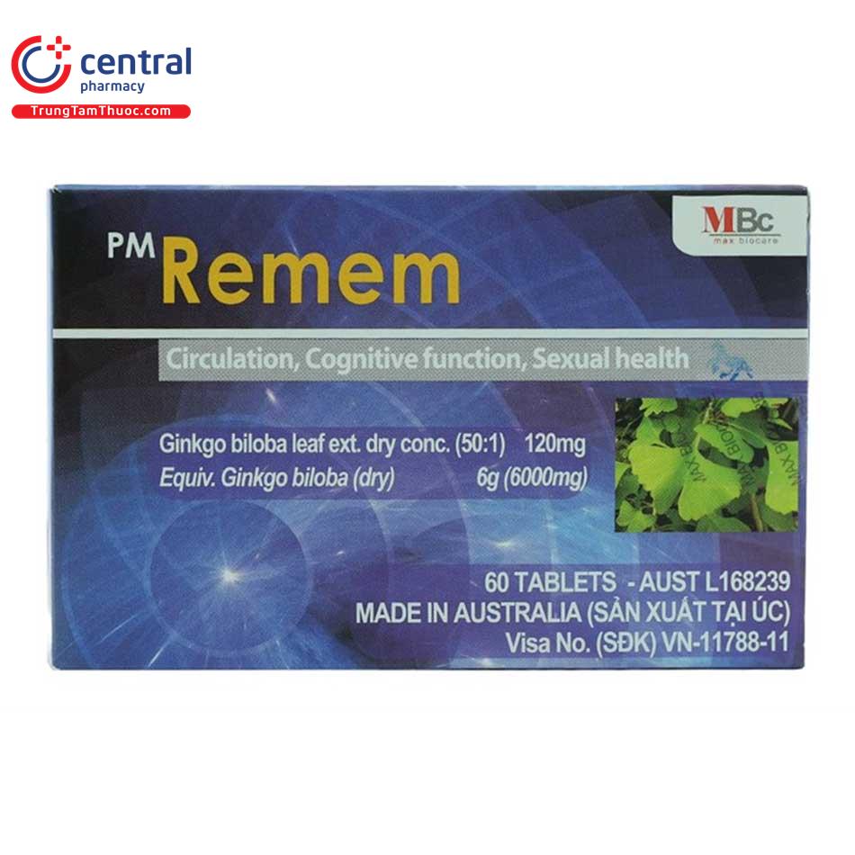 [CHÍNH HÃNG] Thuốc PM Remem: điều trị các bệnh tim mạch, thần kinh
