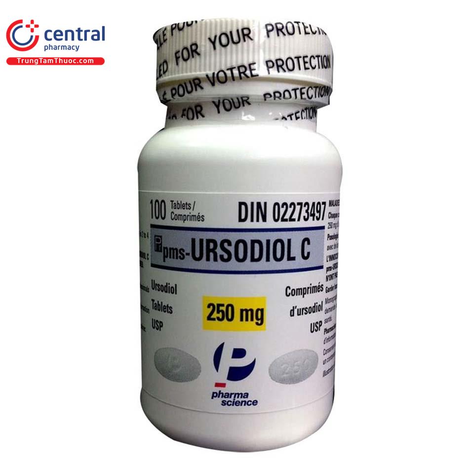 [CHÍNH HÃNG] Thuốc Pms-Ursodiol C 250mg điều trị bệnh xơ gan ứ mật