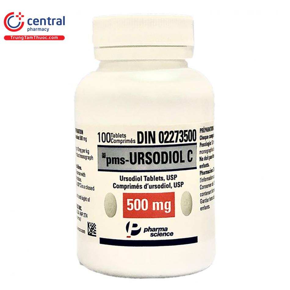 [CHÍNH HÃNG] Thuốc Pms-Ursodiol C 500mg điều trị bệnh gan ứ mật