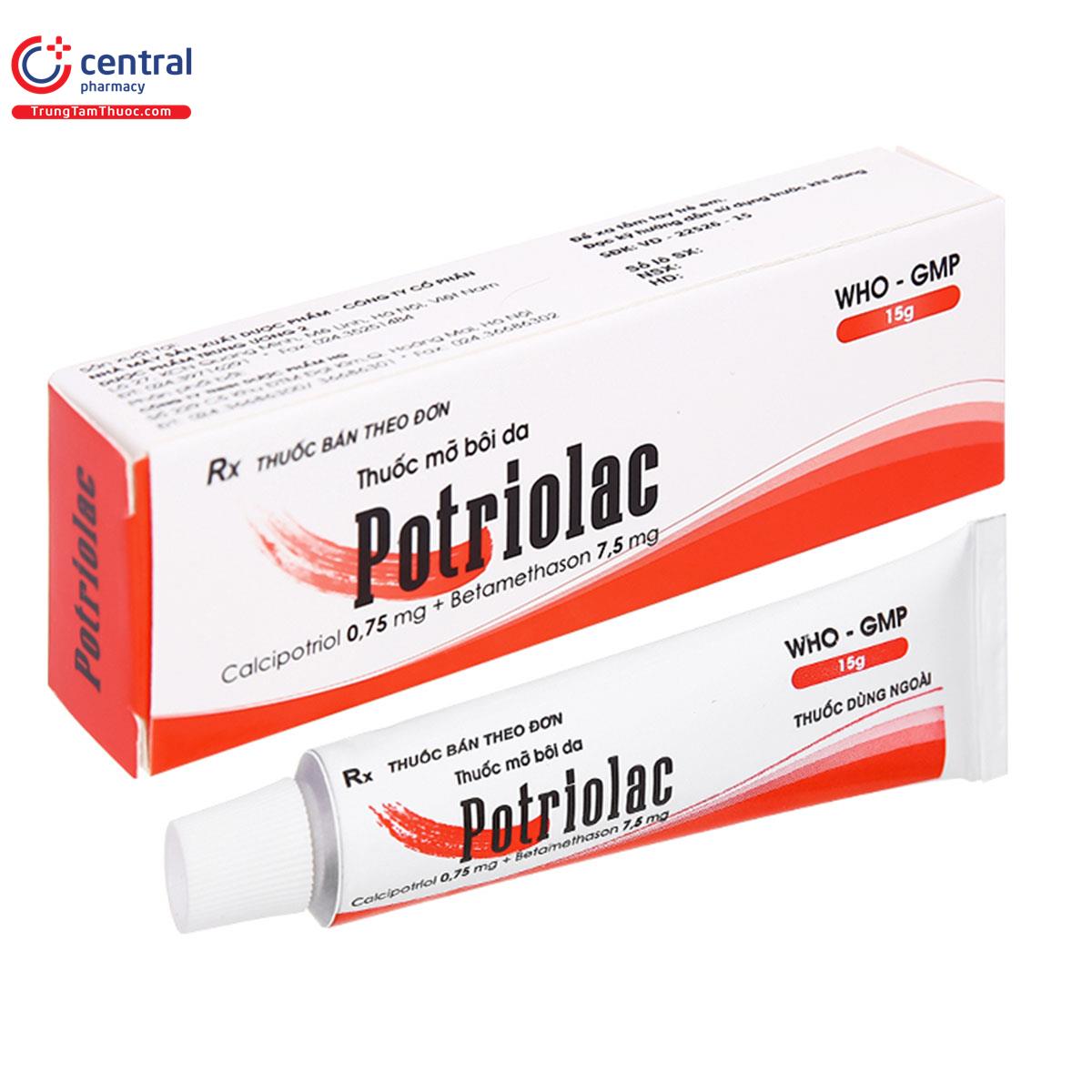 [CHÍNH HÃNG] Thuốc Potriolac - thuốc mỡ điều trị vảy nến hiệu quả