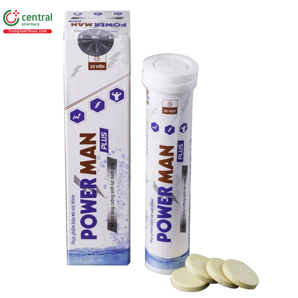 Thuốc Power Man Plus (Viên sủi) Giúp tăng cường sinh lý cho nam giới