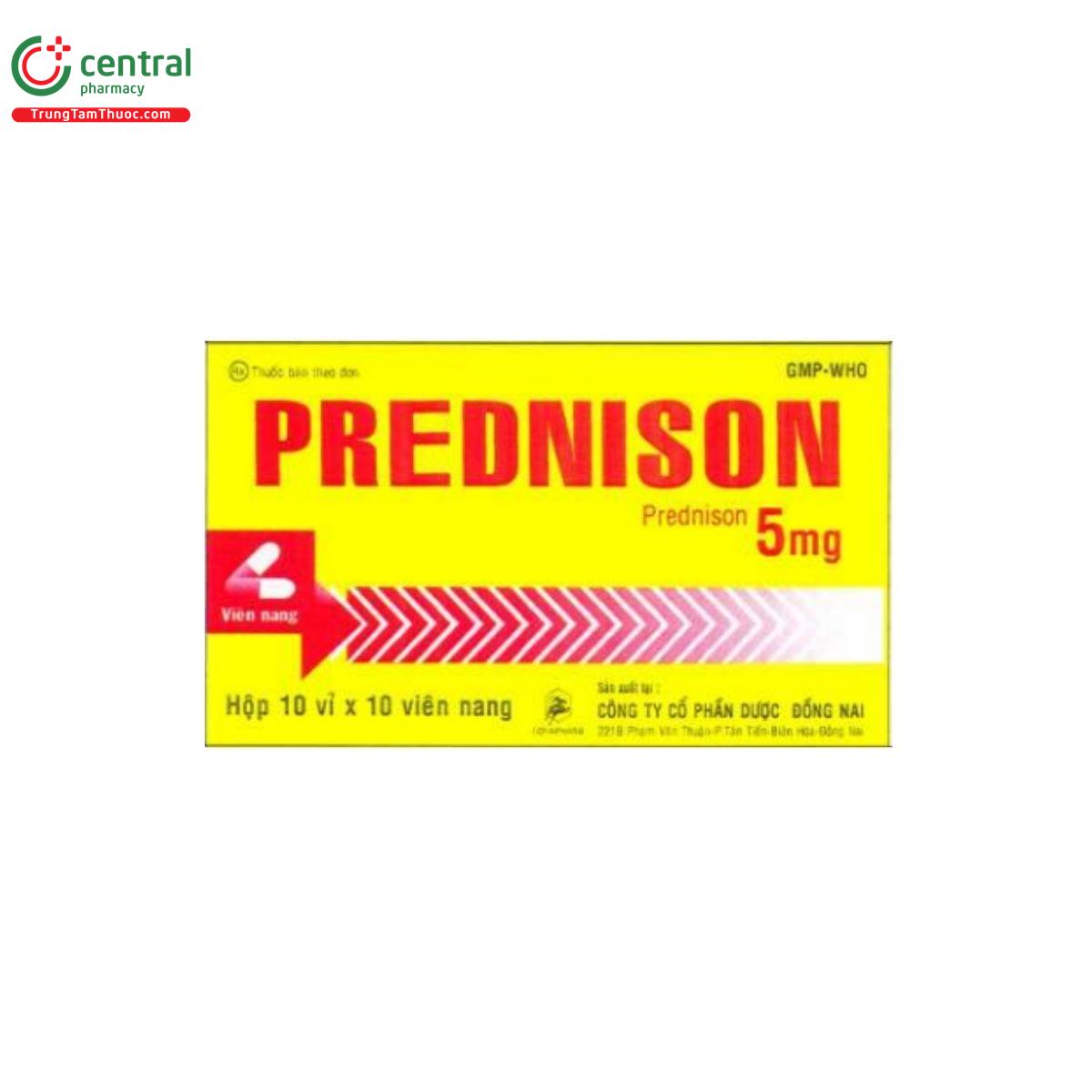 Thuốc Prednison 5mg Dược Đồng Nai điều trị viêm khớp, chống viêm