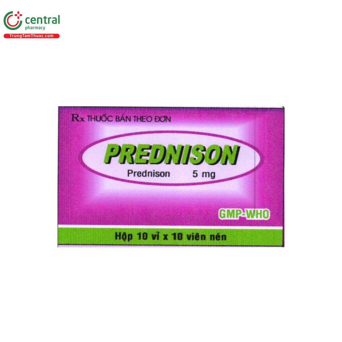 Thuốc Prednison USA - NIC Pharma chống, kháng viêm; ức chế miễn dịch