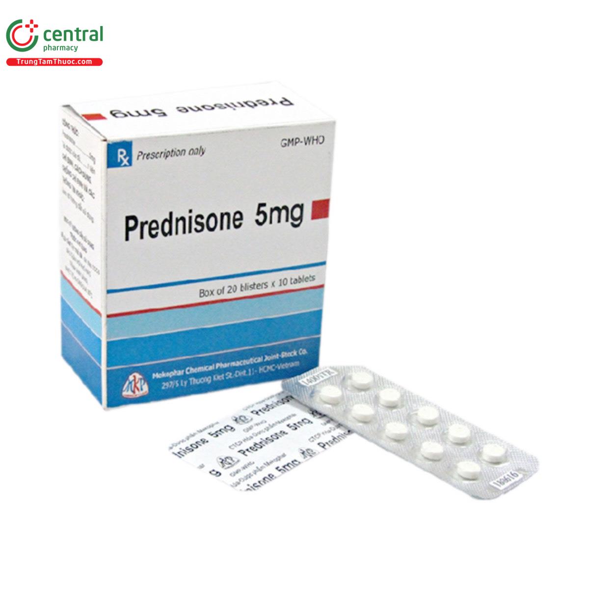 Thuốc Prednisone 5mg Mekophar: Chống viêm và ức chế miễn dịch