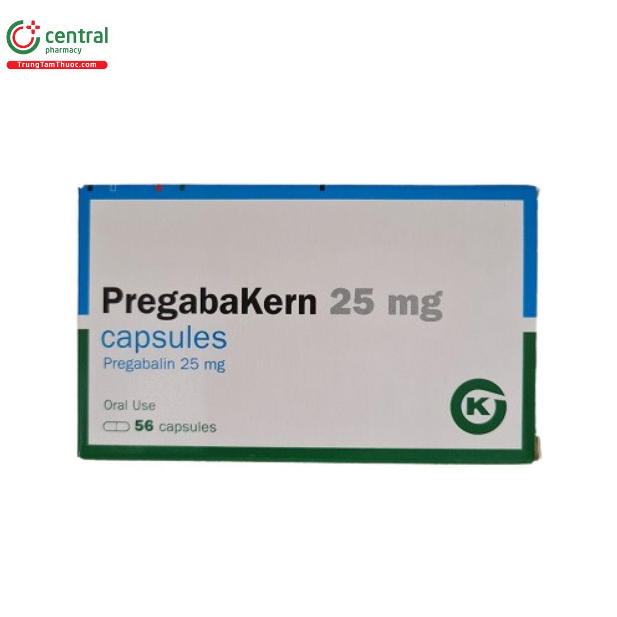Thuốc PregabaKern 25mg - điều trị đau dây thần kinh, động kinh