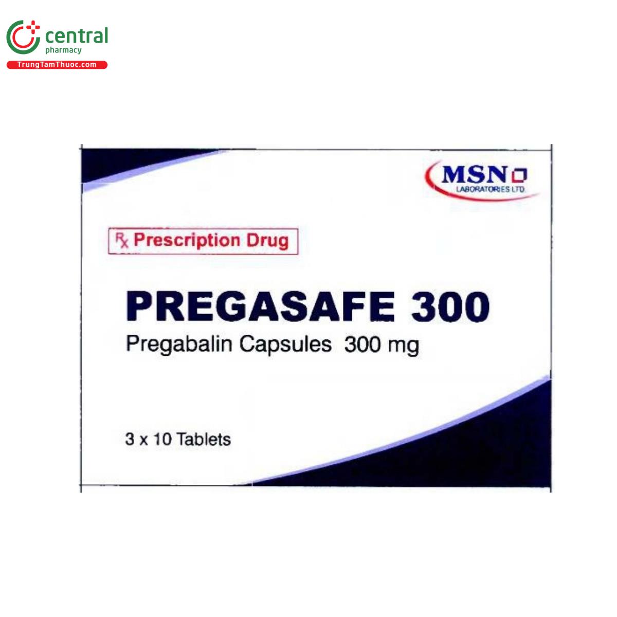 Thuốc Pregasafe 300 trị đau thần kinh, động kinh cục bộ ở người lớn