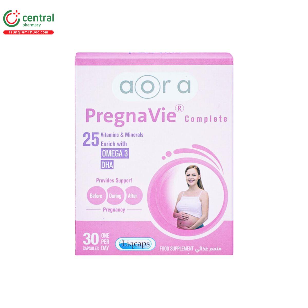 Viên uống bổ sung PregnaVie Complete tăng cường sức khỏe, đề kháng cho mẹ