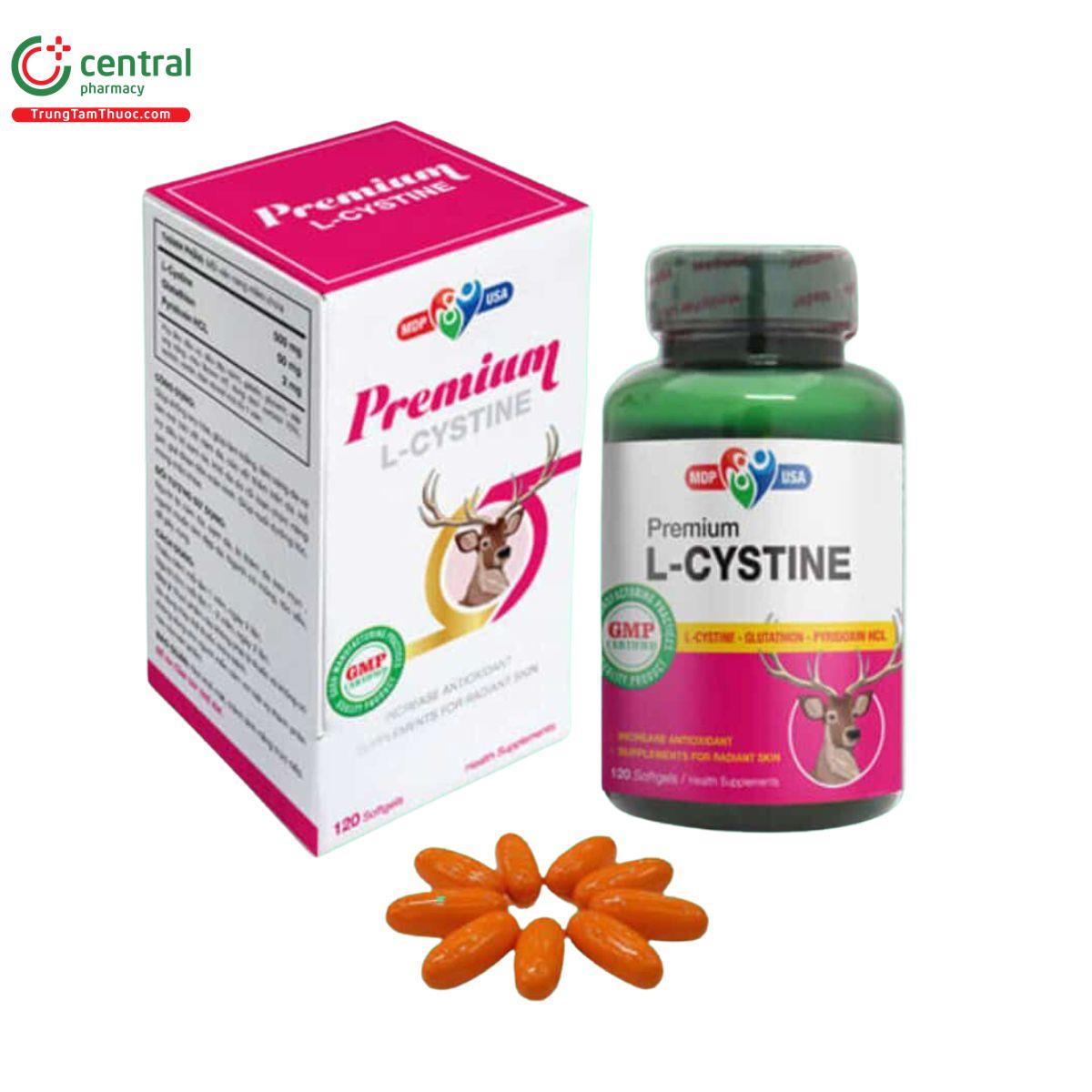 Premium L-Cystine - dưỡng trắng da, giảm thâm sạm, móng tóc yếu