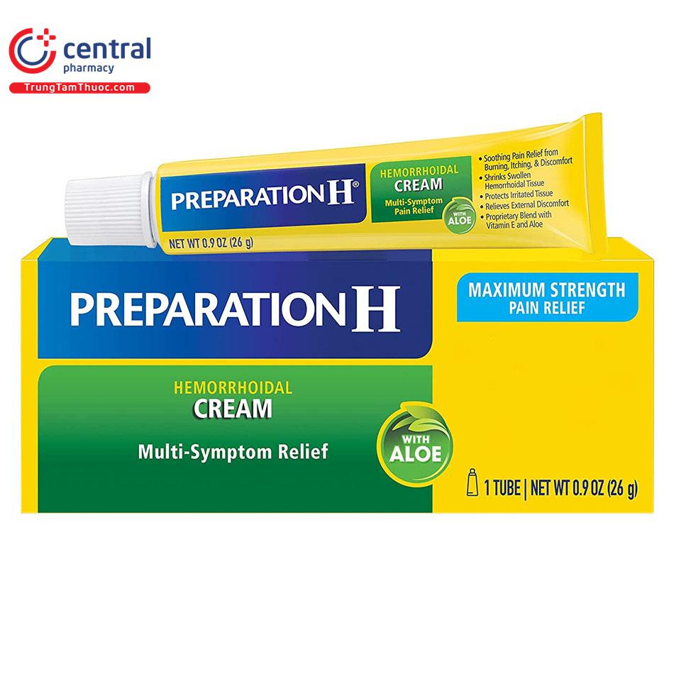 [CHÍNH HÃNG] Thuốc Preparation H Cream điều trị trĩ nội, trĩ ngoại