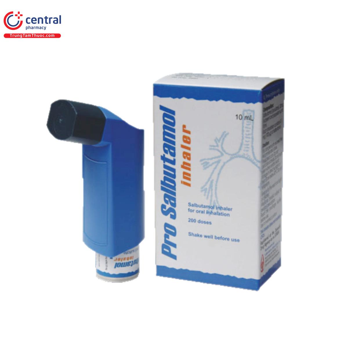 Thuốc Pro Salbutamol Inhaler: Điều trị triệu chứng của hen phế quản
