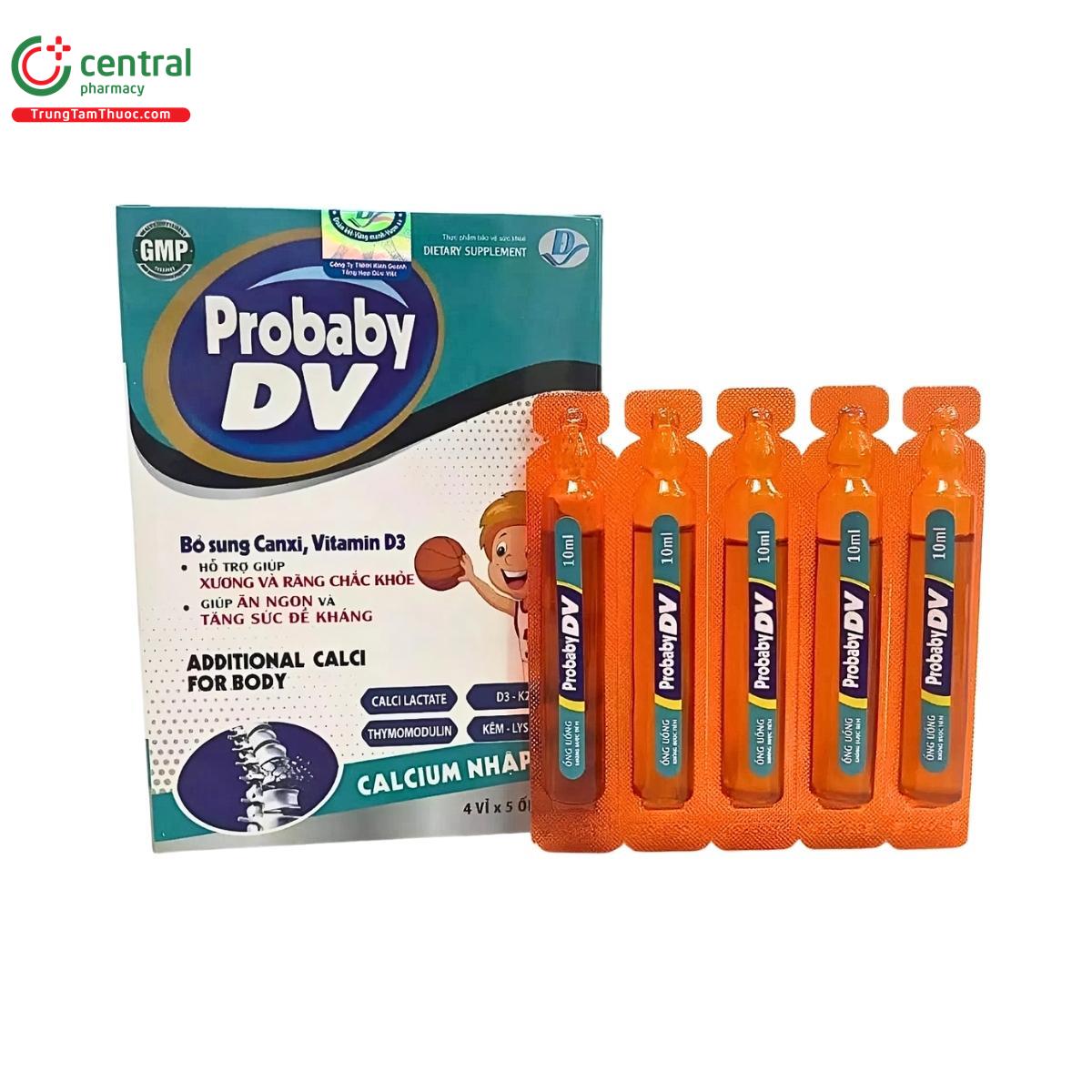 Probaby DV hỗ trợ ăn ngon, nâng cao đề kháng, xương và răng chắc khỏe