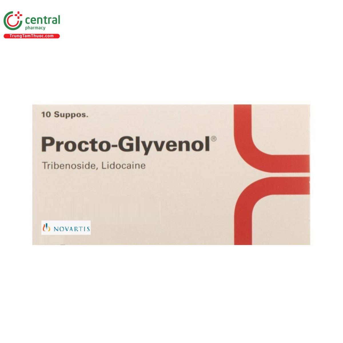 Thuốc đặt Procto-Glyvenol điều trị trĩ nội và trĩ ngoại