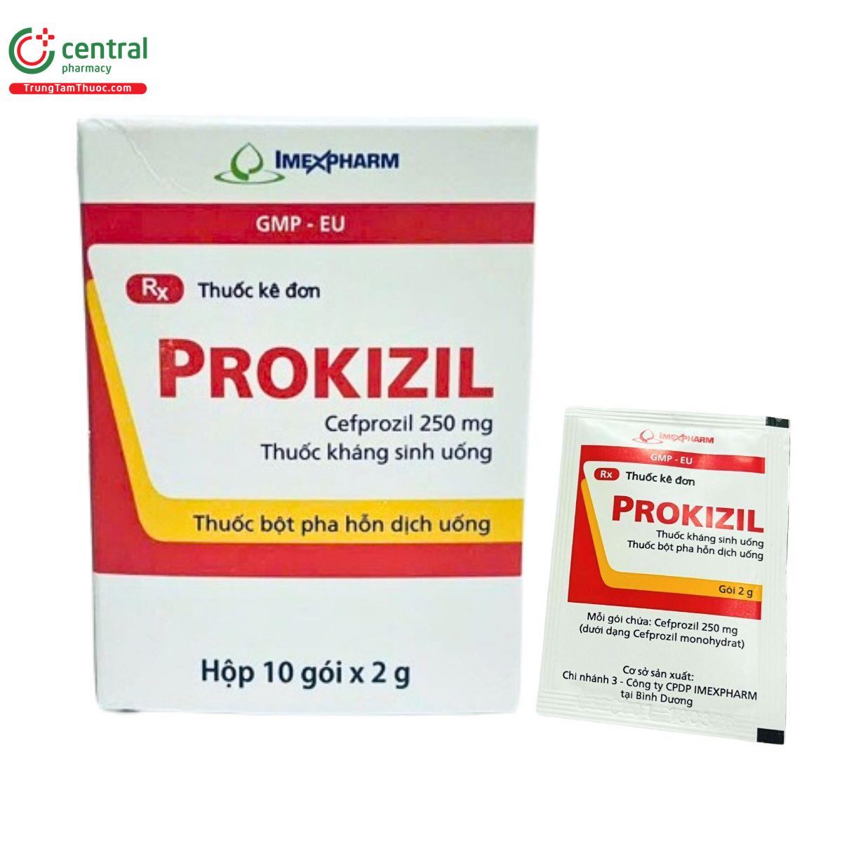 Thuốc Prokizil 250mg điều trị nhiễm khuẩn đường hô hấp, tiết niệu