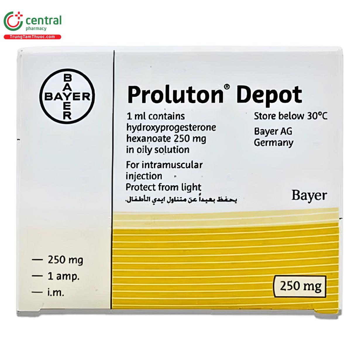 Thuốc tiêm Proluton Depot 250mg Bayer - Dưỡng thai, ngăn ngừa sinh non