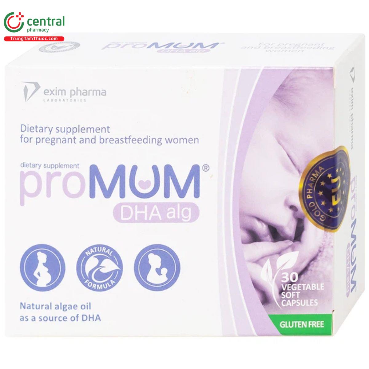 Thuốc ProMUM DHA Alg - bổ sung DHA cho phụ nữ có thai và cho con bú