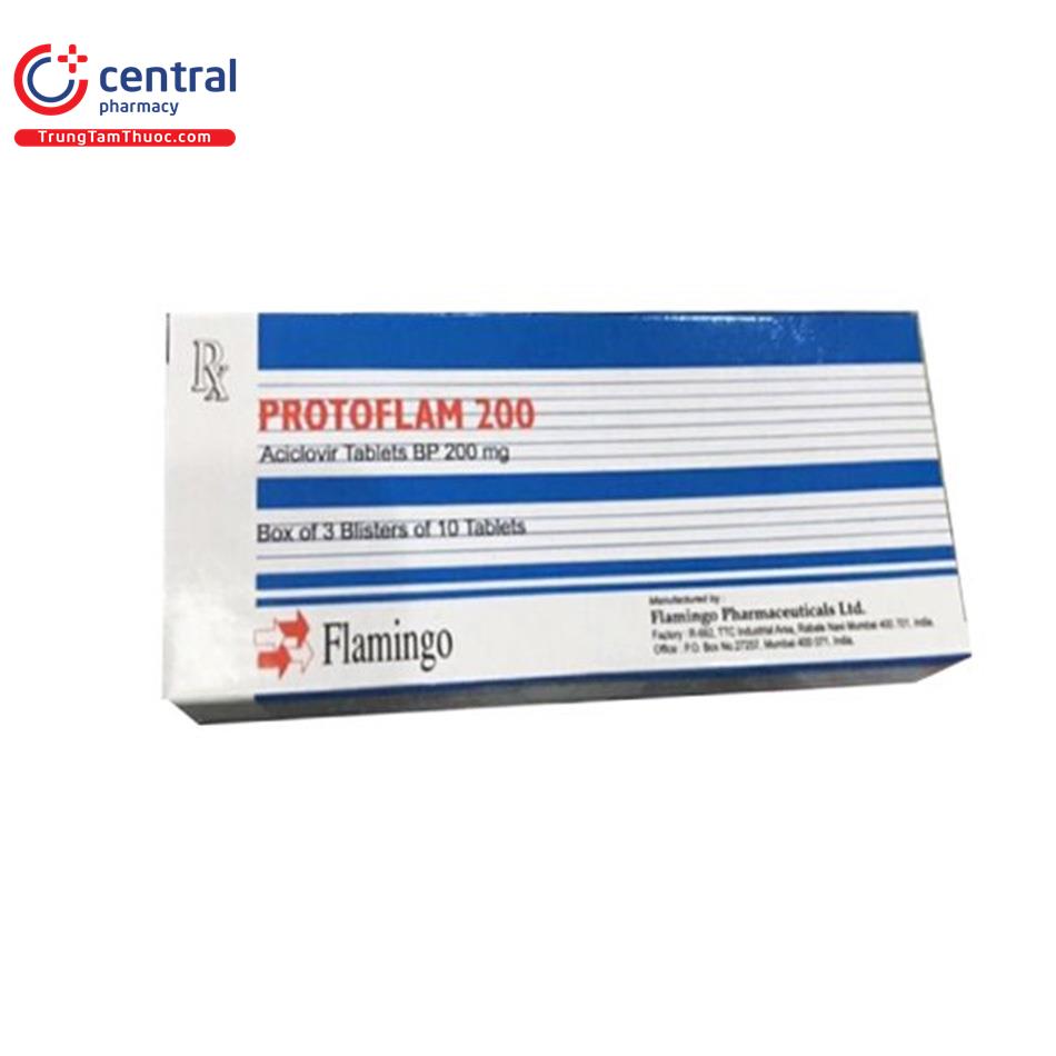 [CHÍNH HÃNG] Thuốc Protoflam 200 - điều trị nhiễm Herpes