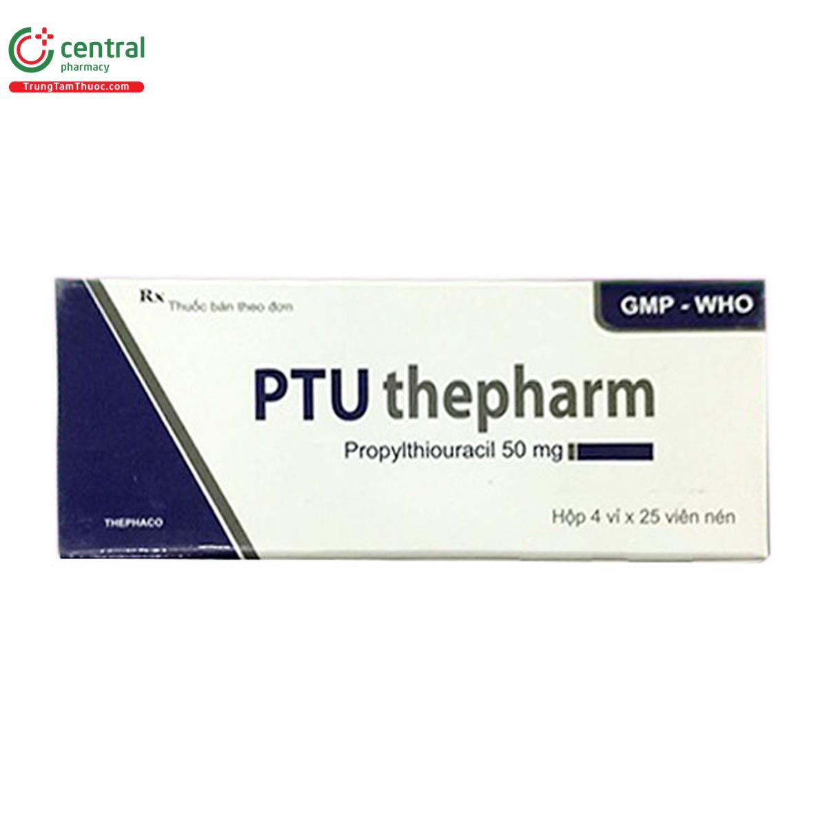Thuốc PTU Thepharm 50mg - Điều trị tình trạng tăng năng tuyến giáp