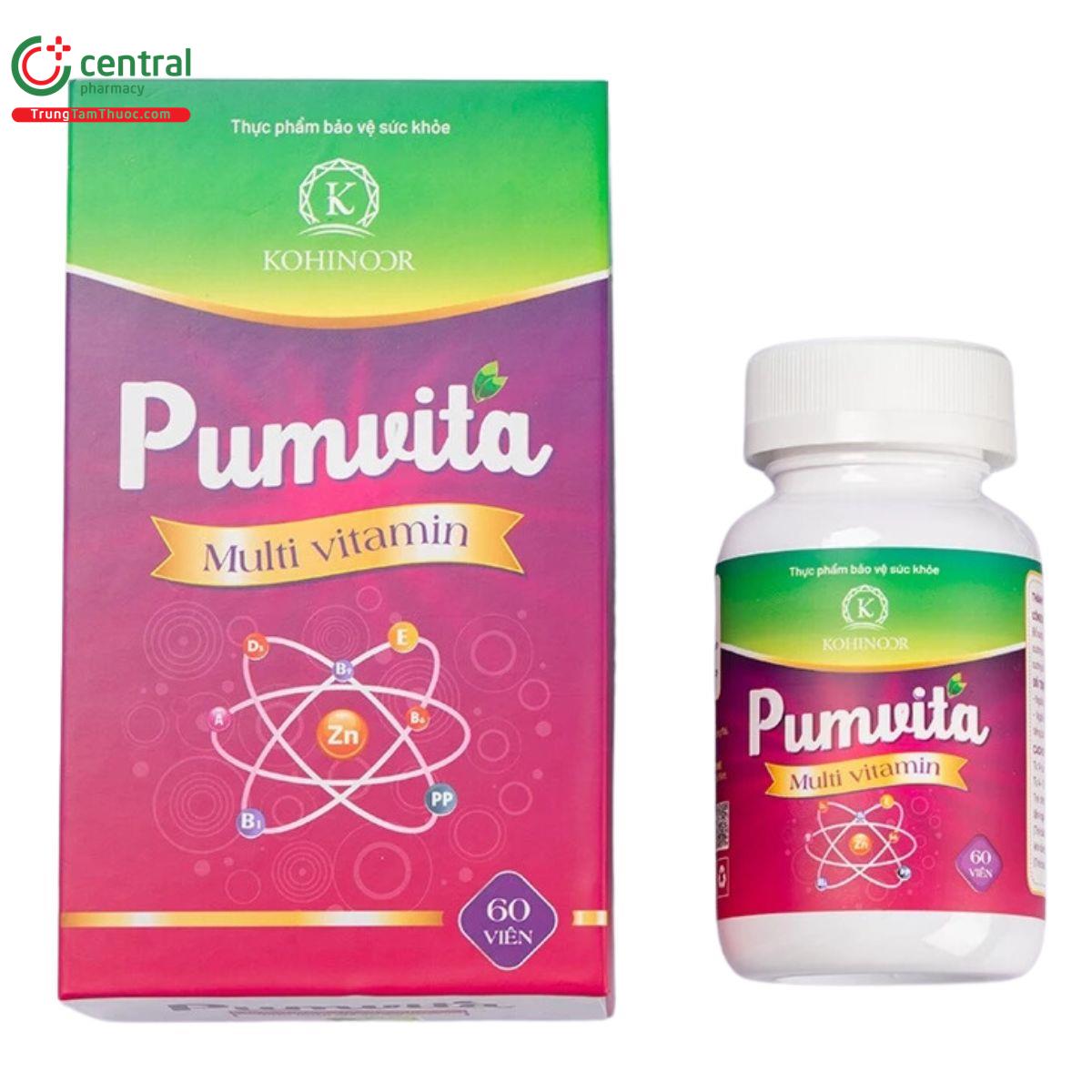 Thuốc Pumvita bổ sung vitamin và khoáng chất cho cơ thể