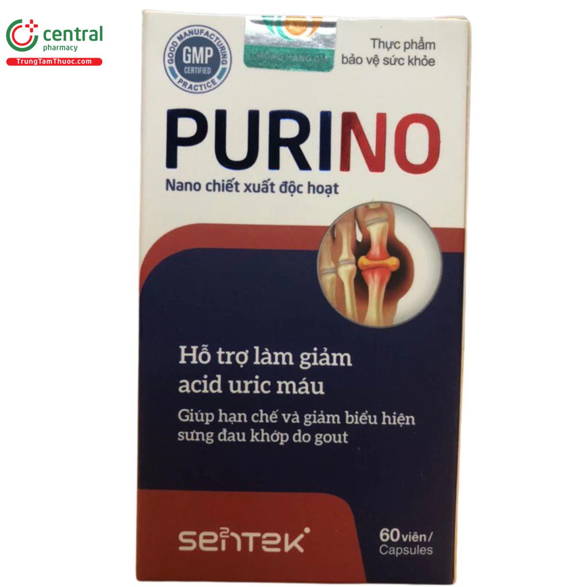 Purino - Giúp giảm các triệu chứng sưng đau khớp do mắc bệnh Gút