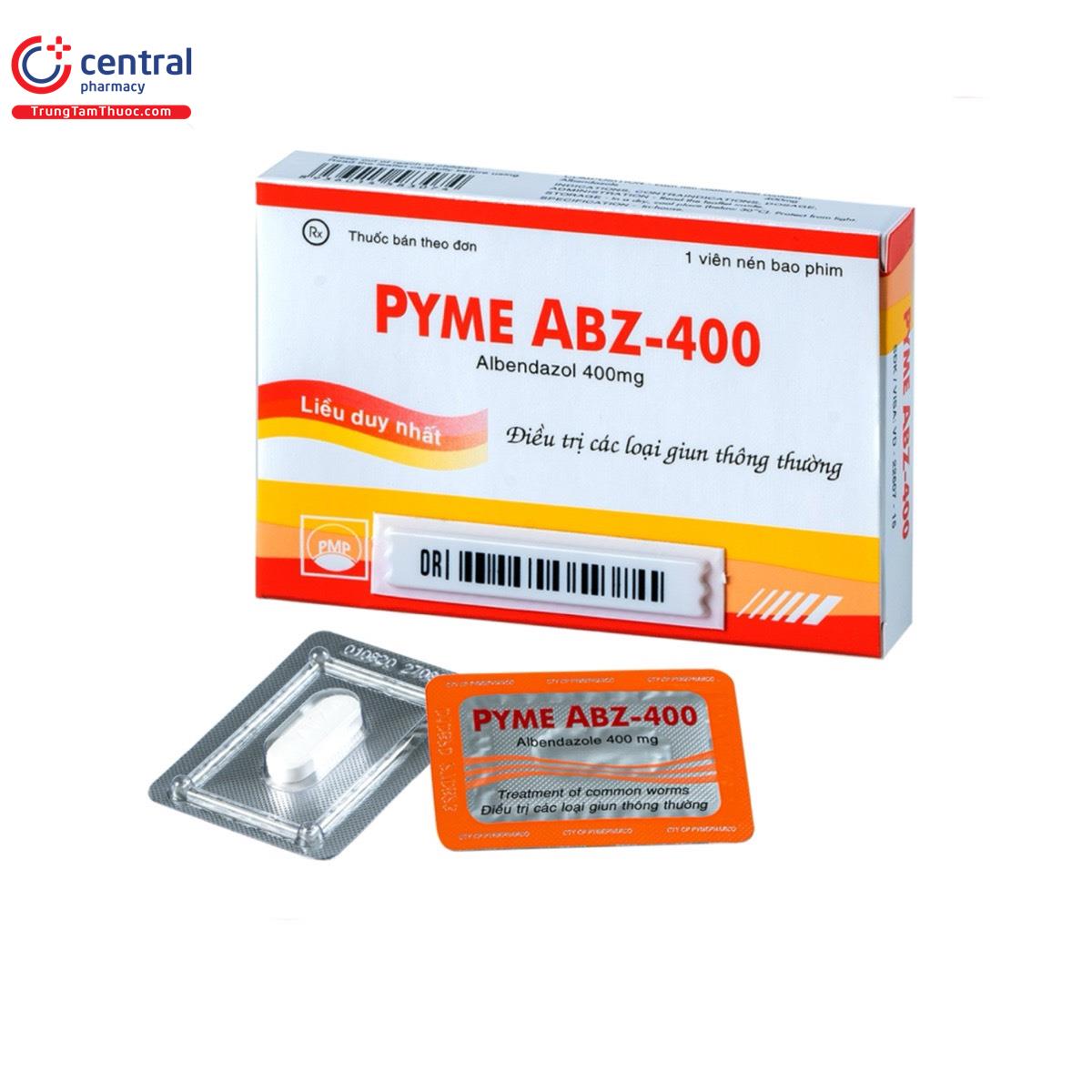 Thuốc Pyme ABZ-400: Điều trị hiệu quả các loại giun thông thường