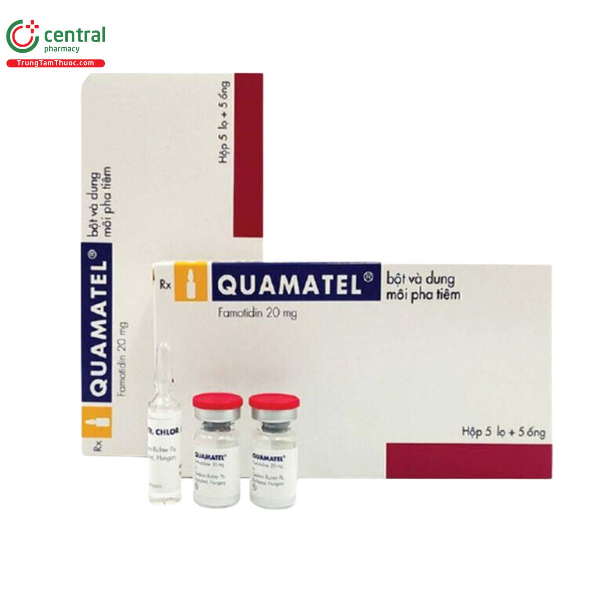 Thuốc Quamatel 20mg điều trị trào ngược acid từ dạ dày lên thực quản