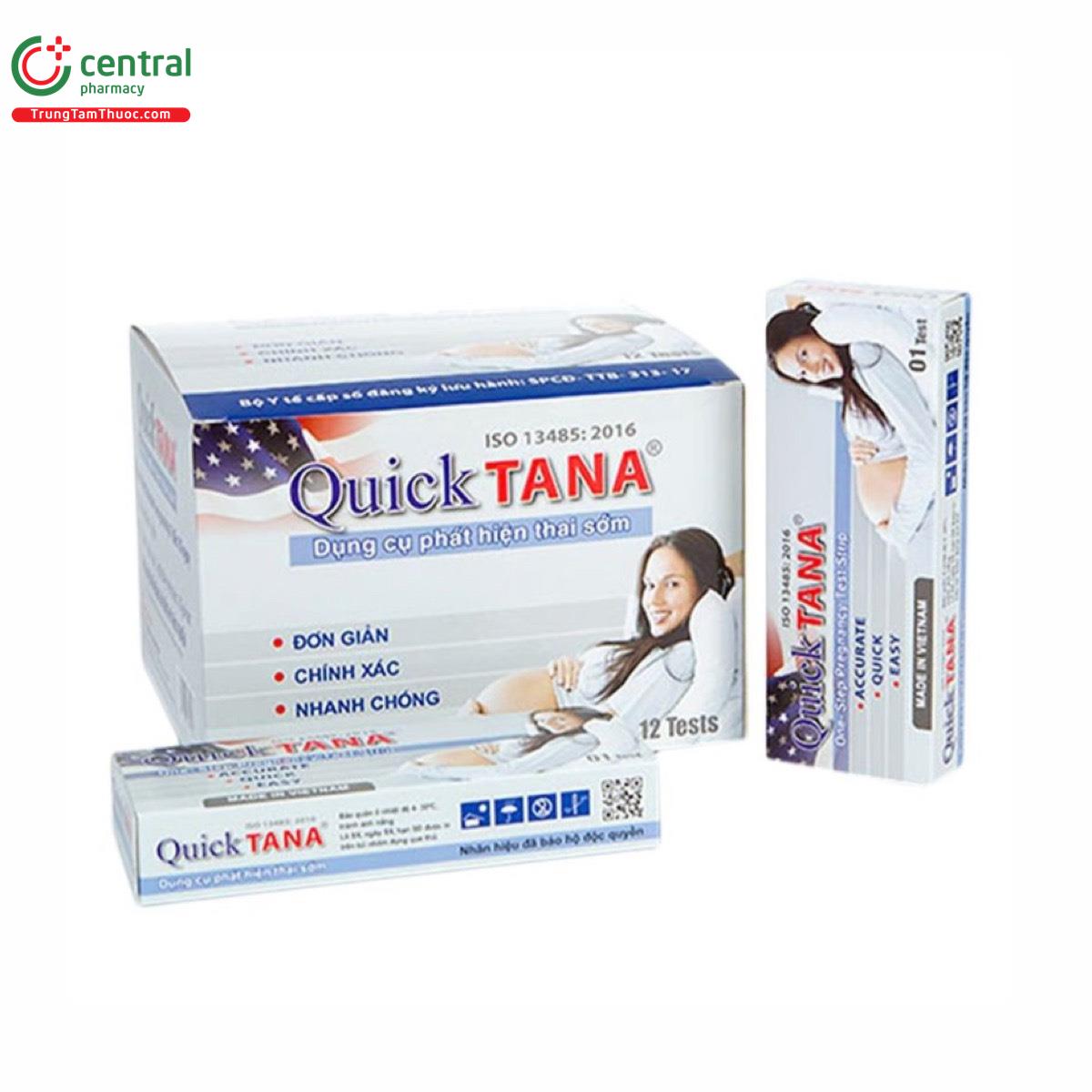 Que thử thai Quick Tana: Test phát hiện thai sớm hiệu quả
