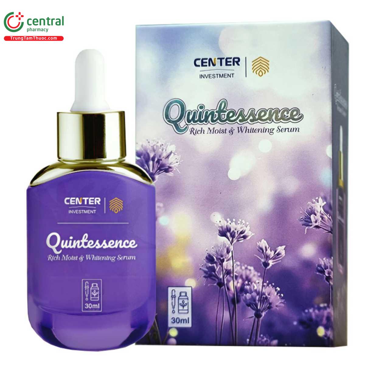 Quintessence Serum giảm thâm nám, giữ ẩm, giảm khô và làm mờ nếp nhăn