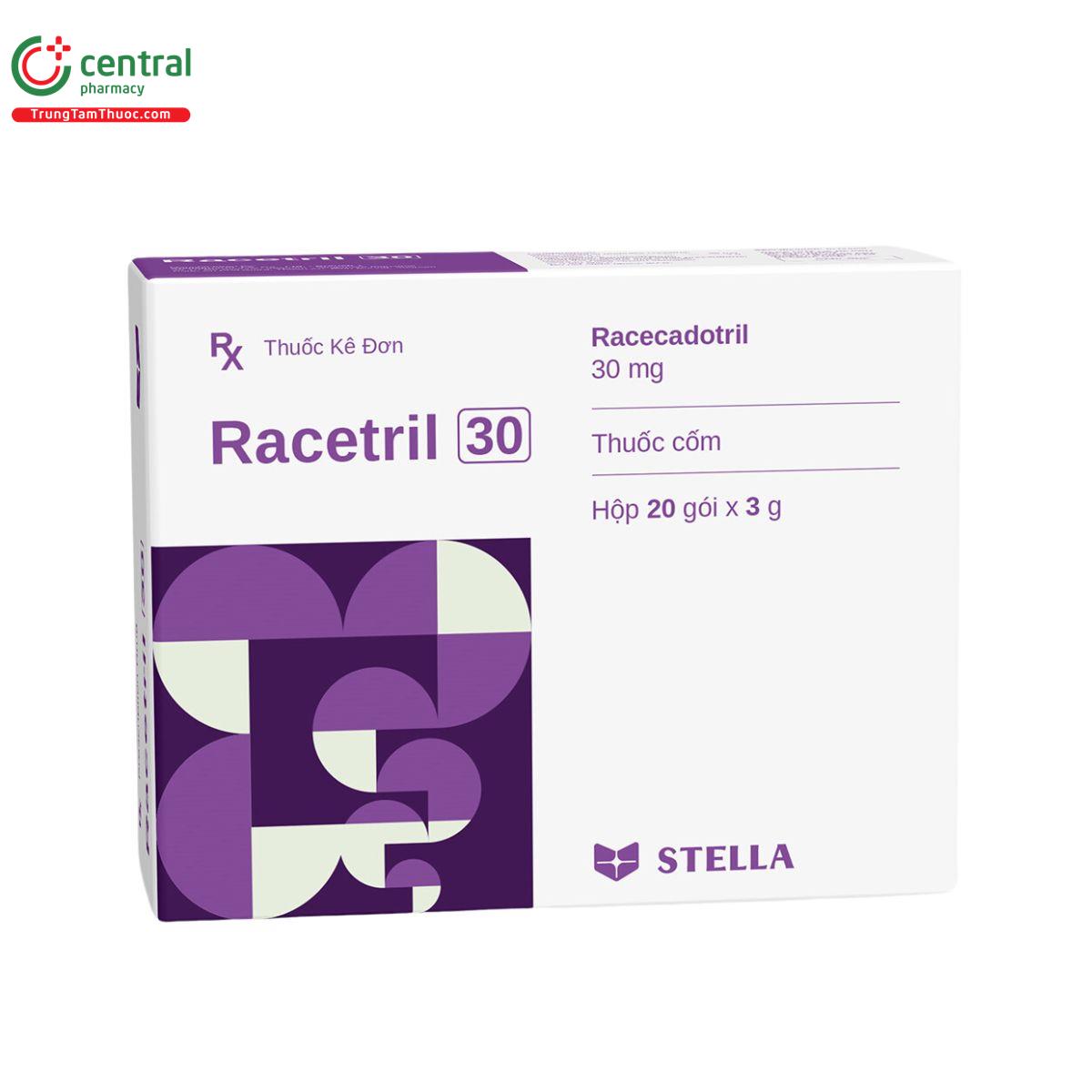 Thuốc Racetril 30 điều trị bổ sung các triệu chứng tiêu chảy cấp