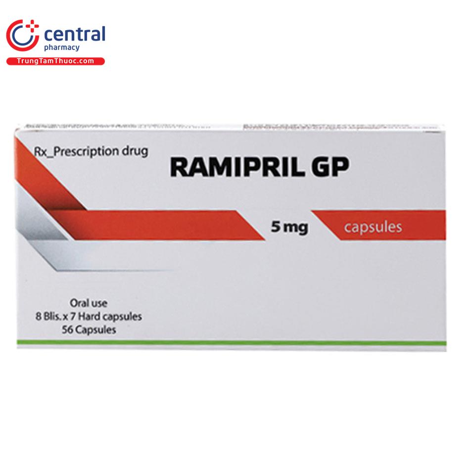 [CHÍNH HÃNG] Thuốc Ramipril GP 5mg điều trị tăng huyết áp