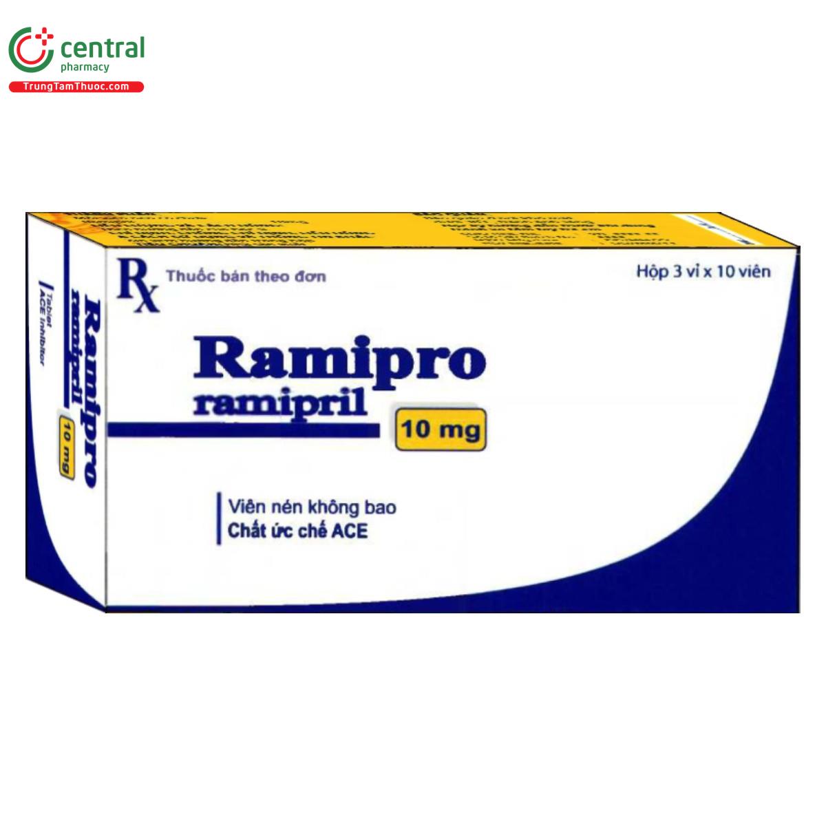 Thuốc Ramipro 10mg LLoyd - Điều trị bệnh cao huyết áp và suy tim