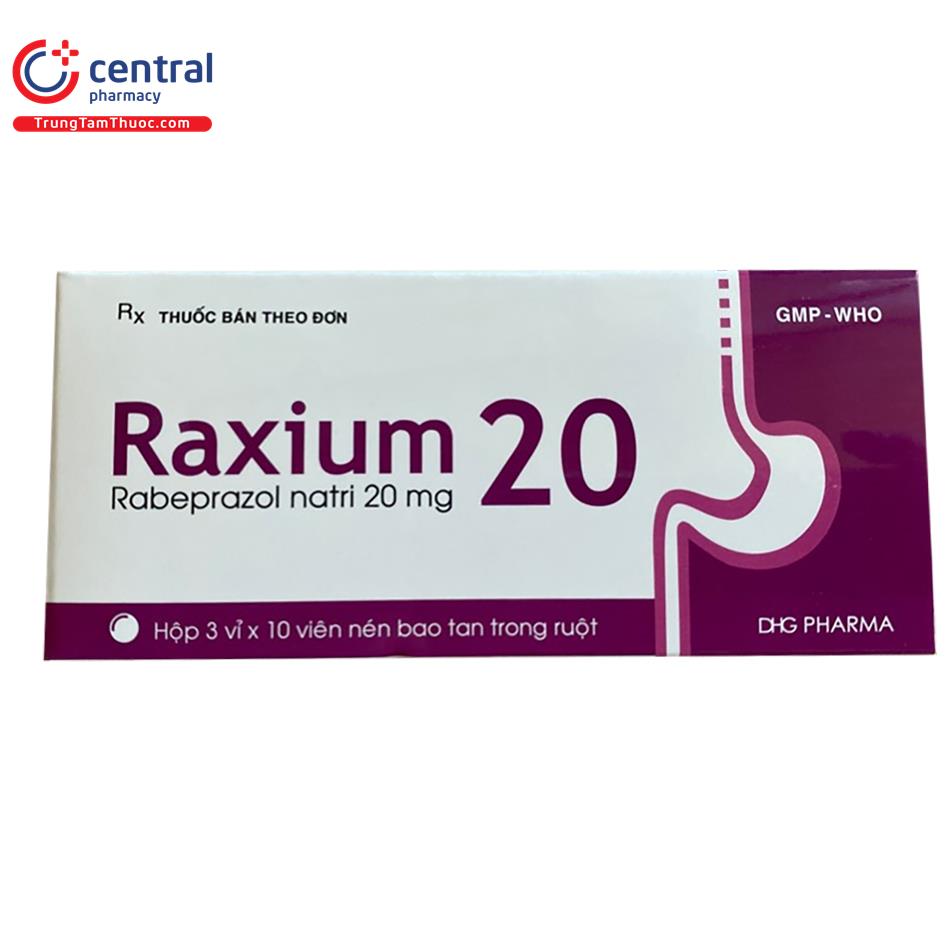 [CHÍNH HÃNG] Thuốc Raxium 20 - Điều trị viêm loét dạ dày hiệu quả