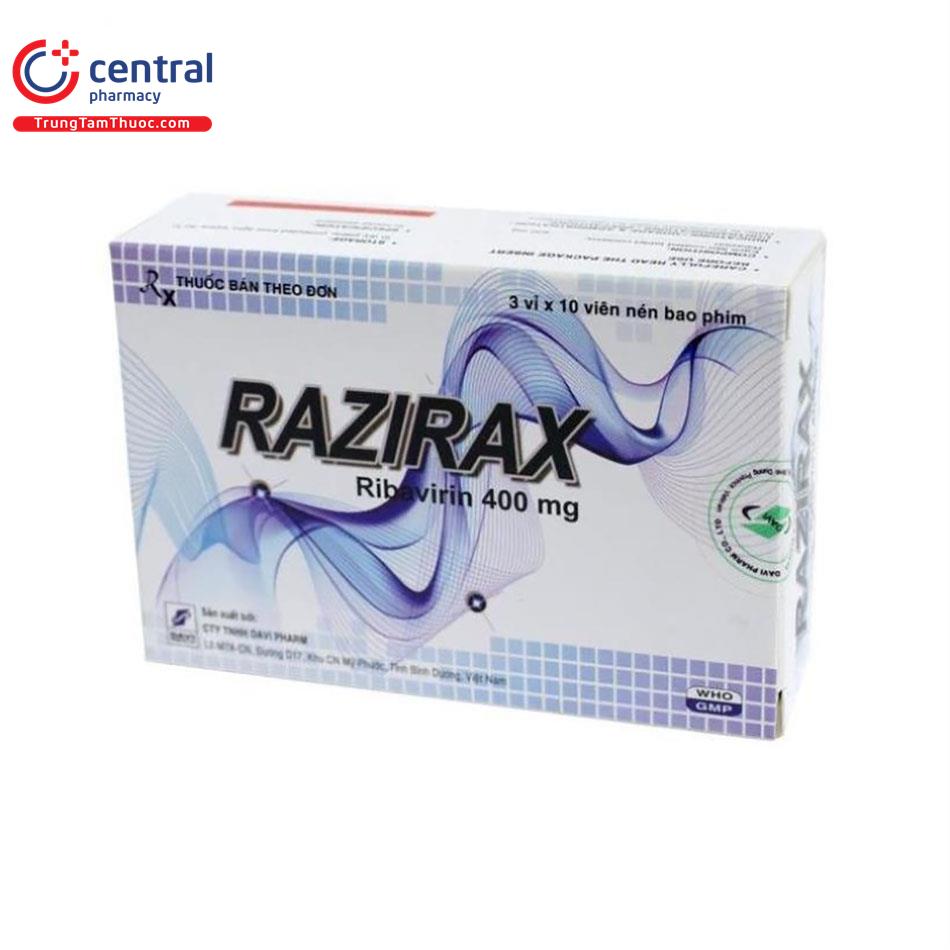 Thuốc Razirax 400mg phối hợp điều trị viêm gan siêu vi C