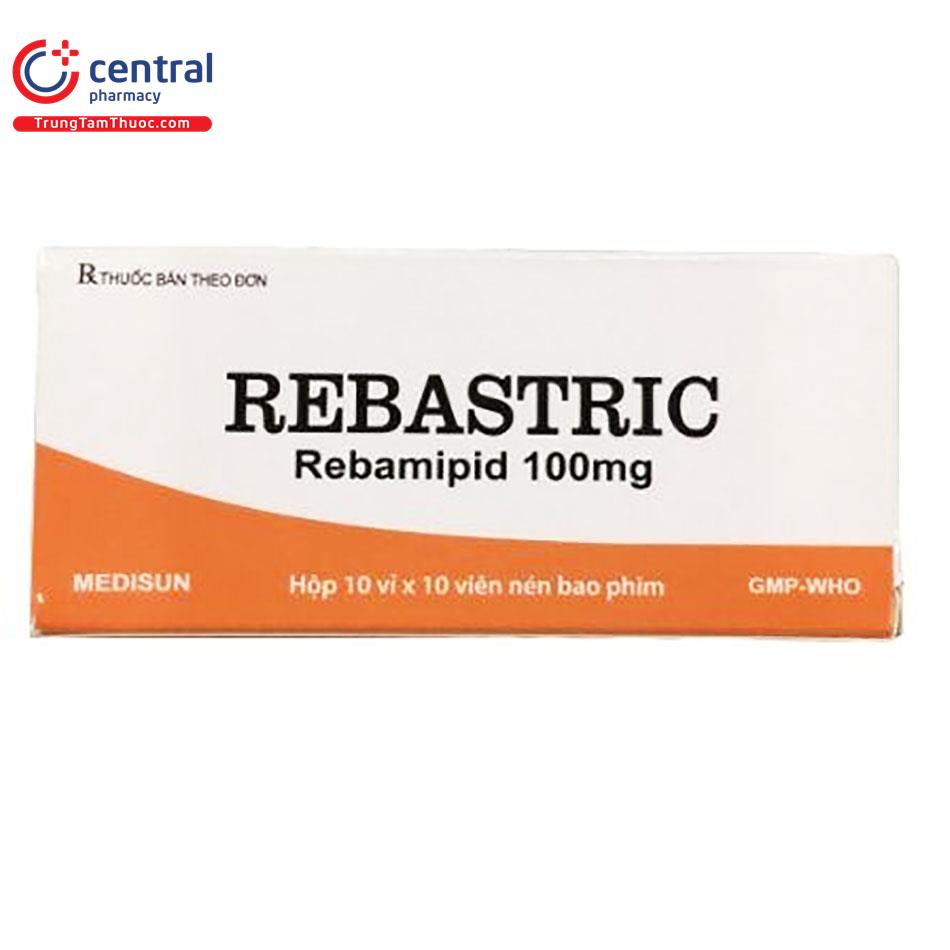 Thuốc Rebastric 100mg (Rebamipide) trị loét dạ dày, viêm dạ dày cấp