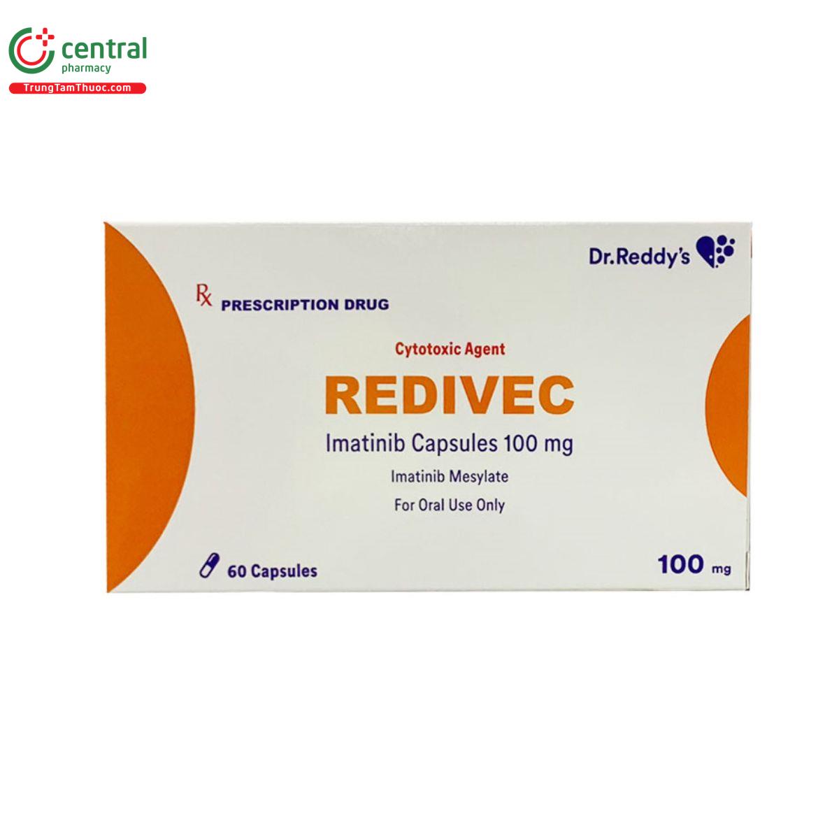 Thuốc Redivec 100mg điều trị bệnh bạch cầu mạn tính