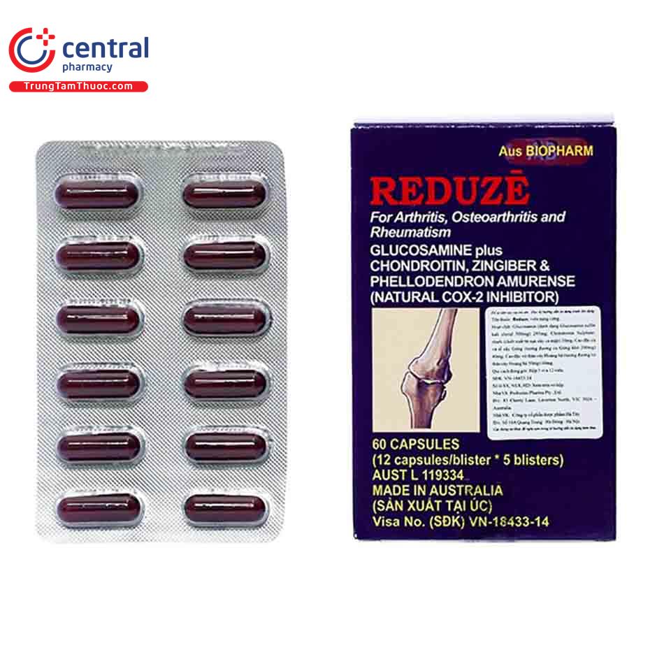 Reduze - Giúp giảm chứng thoái hóa khớp nhẹ và trung bình