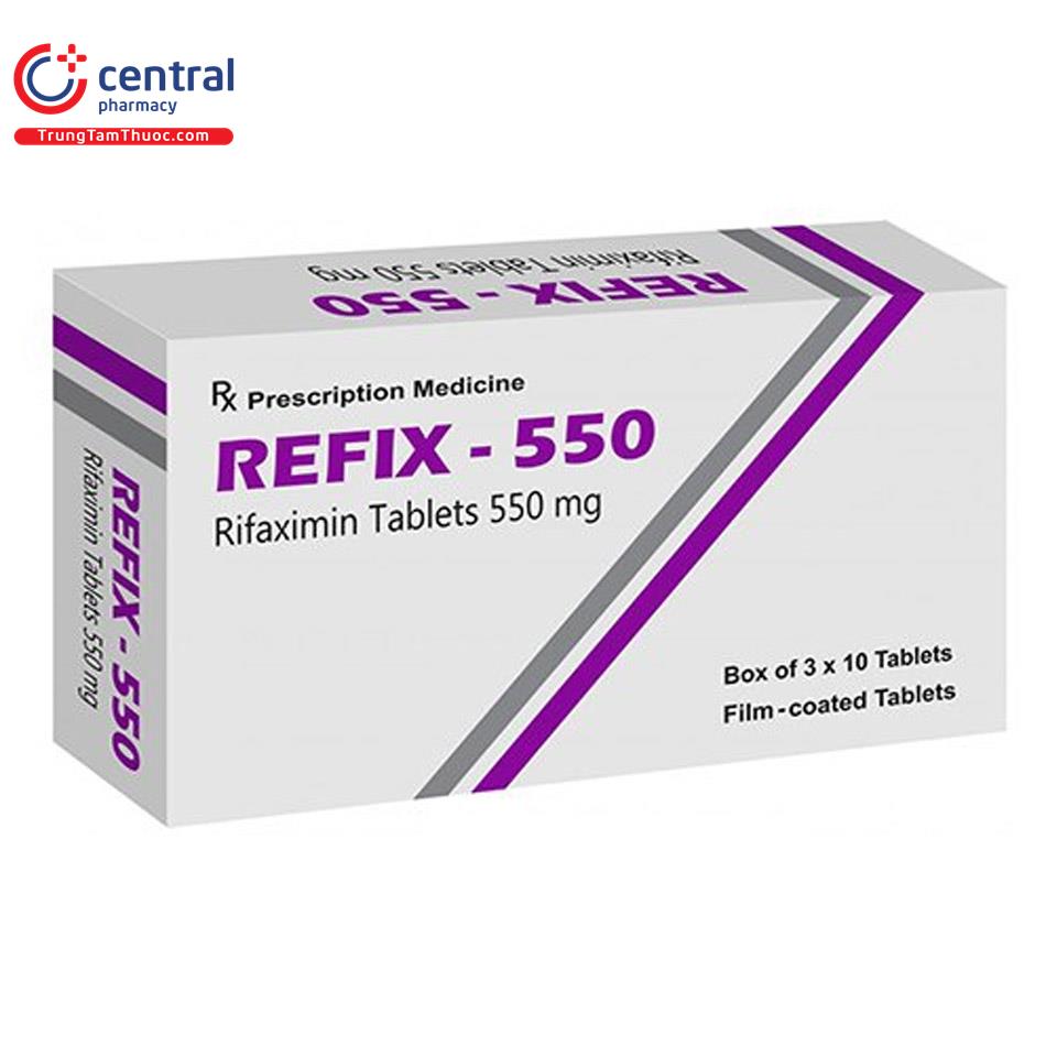 [CHÍNH HÃNG] Thuốc Refix 550 điều trị hội chứng ruột kích thích