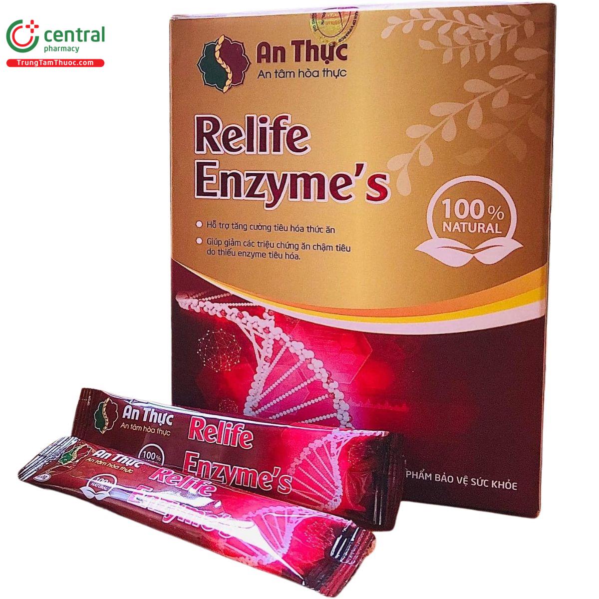 Thuốc Relife Enzyme’s - Giúp giảm các triệu chứng ăn chậm tiêu