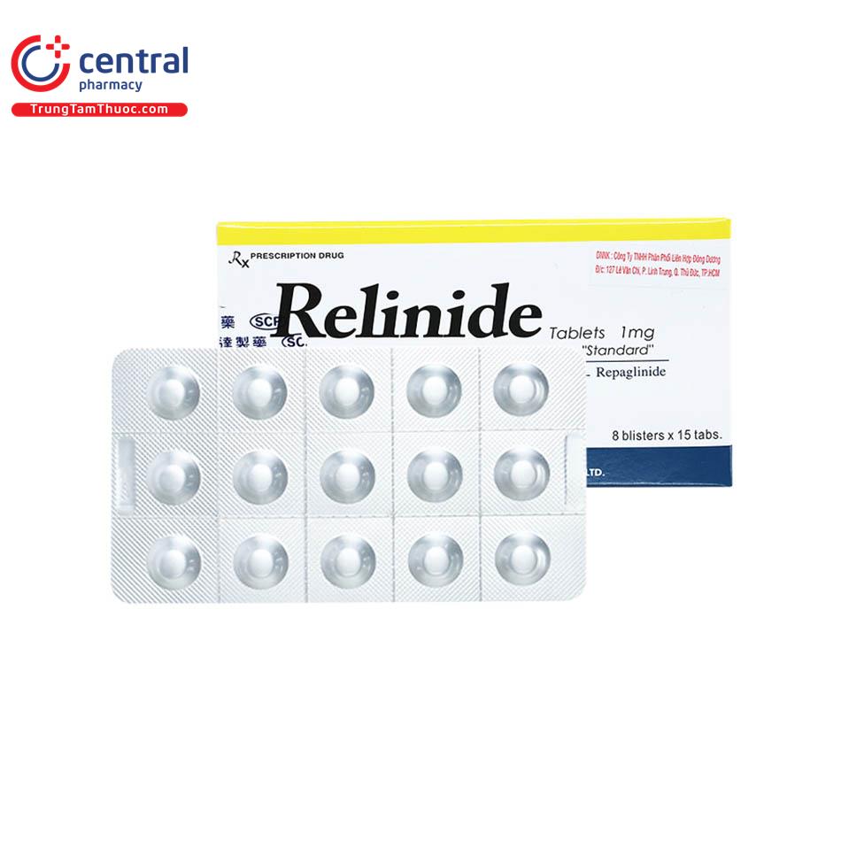 [CHÍNH HÃNG] Thuốc Relinide 1mg điều trị bệnh đái tháo đường