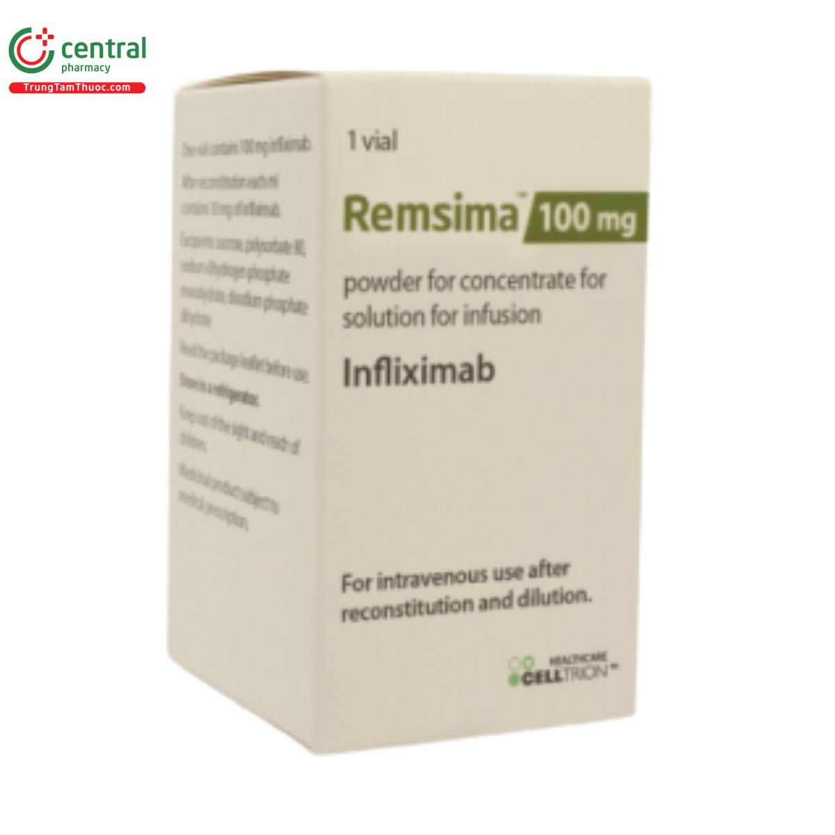 Thuốc Remsima 100mg điều trị bệnh lý tự miễn mạn tính nghiêm trọng