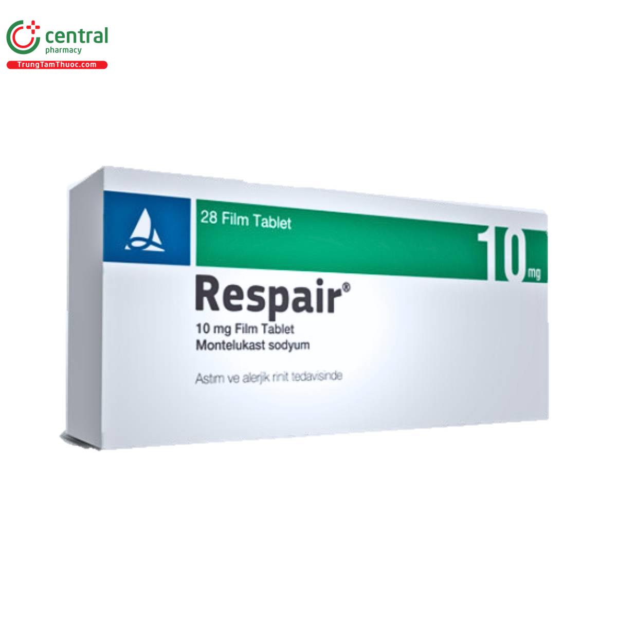 Thuốc Respair 10mg giúp phòng và điều trị bệnh hen suyễn hiệu quả