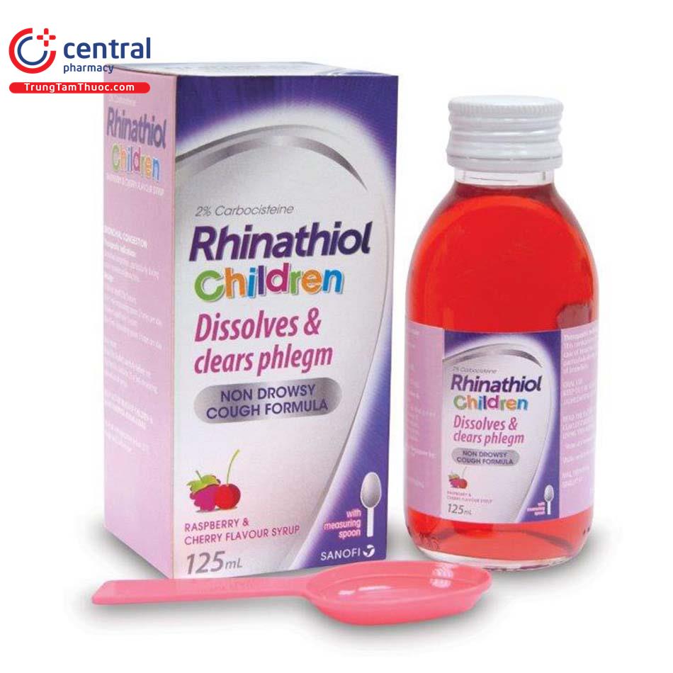 Thuốc Rhinathiol 2% Syrup for Children and Infant: tác dụng, lưu ý