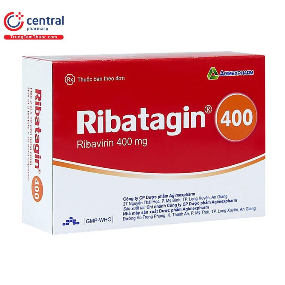 [CHÍNH HÃNG] Thuốc Ribatagin 400 điều trị viêm gan C