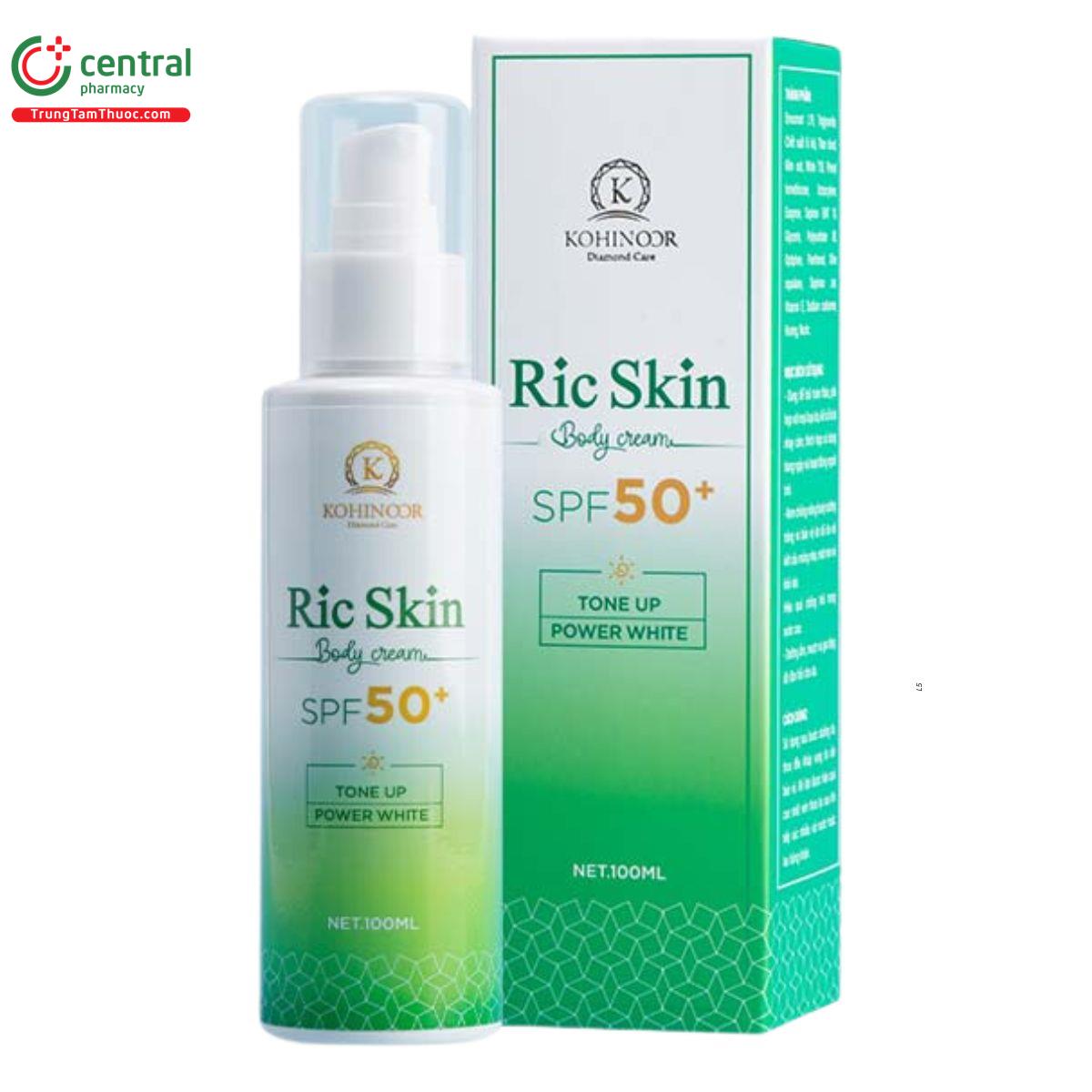 Ric Skin Body Cream SPF 50+ - Kem chống nắng toàn thân