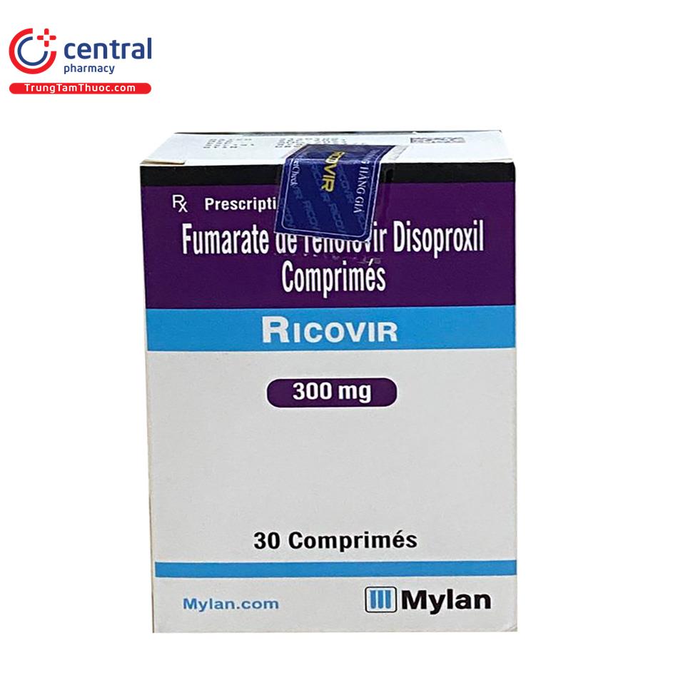 [CHÍNH HÃNG] Thuốc Ricovir 300mg - Thuốc điều trị HIV-1 và viêm gan B